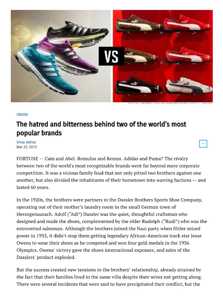 Adidas Vs Puma | PDF