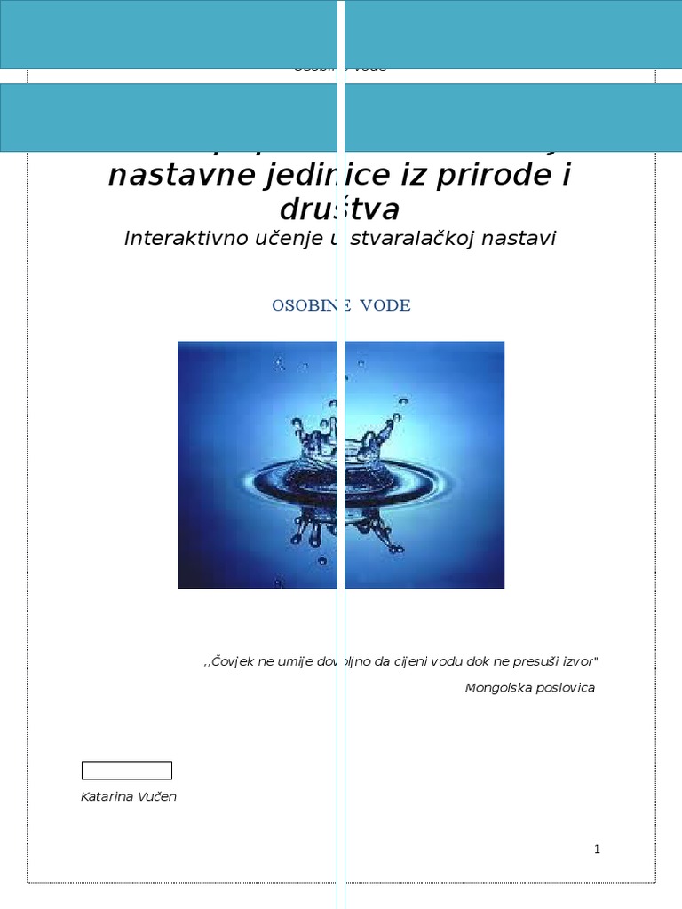 Osobine Vode | PDF