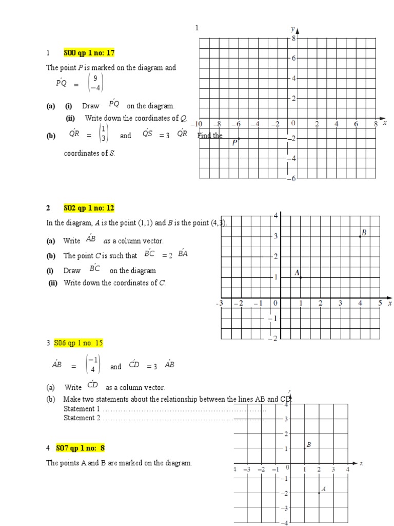 PQ PQ On The Diagram. QR Qs 3 QR Find The | PDF | Linear Algebra ...