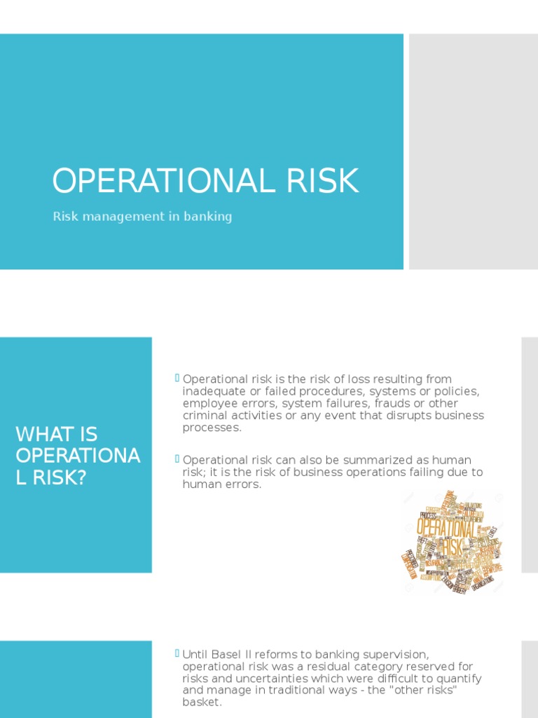 Operational Risk: Risk Management in Banking | Download Free PDF ...