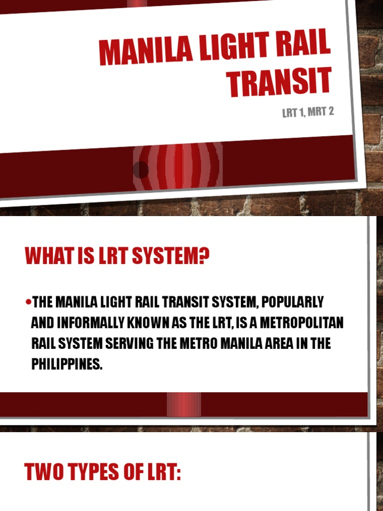 Manila Light Rail Transit Overview | PDF