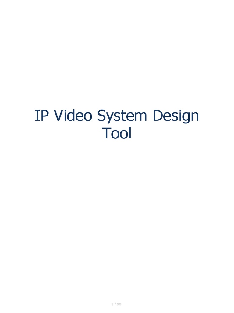 IP Video System Design Tool | PDF | Image Resolution | Field Of View