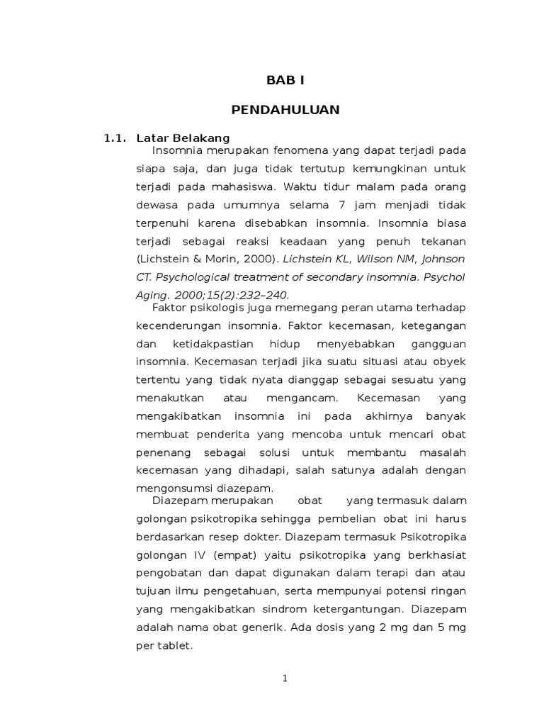 Sintesis Obat Diazepam | PDF