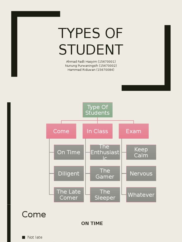 Types of Student | PDF