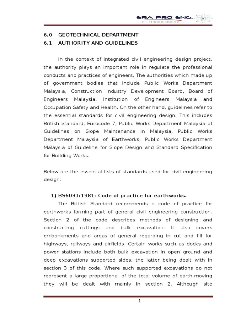 Earthwork Report | Geotechnical Engineering | Flood
