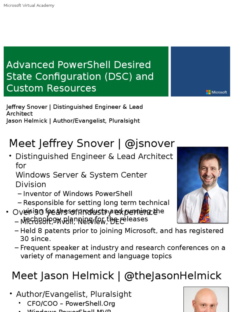 Advanced Powershell Desired State Configuration (DSC) and Custom Resources | PDF | Share Point ...