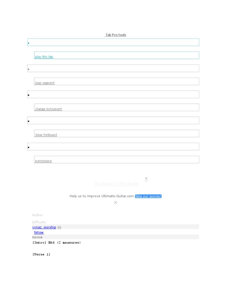 Play This Tab: Loop Segment | PDF