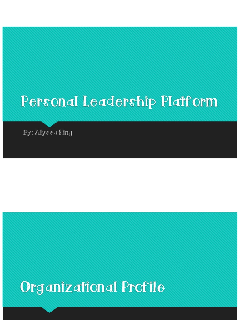 Leadership Platform Condensed | Download Free PDF | Motivation ...