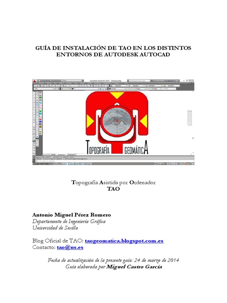 Guía de Instalación de Tao en Los Distintos Entornos de Autodesk Autocad | PDF | Zip (formato de ...