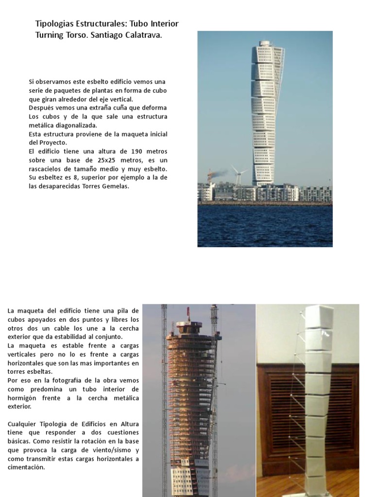 Estructura del Turning Torso: Tubo Interior | PDF | Fundación ...