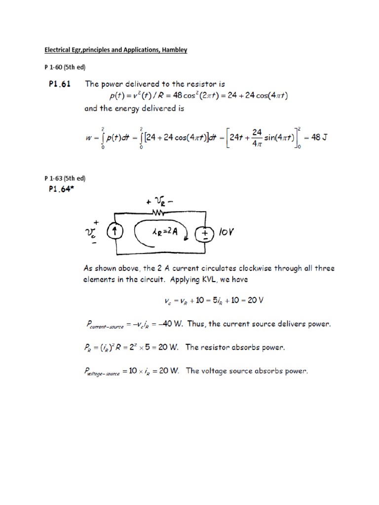Electrical Engineering Principles | PDF