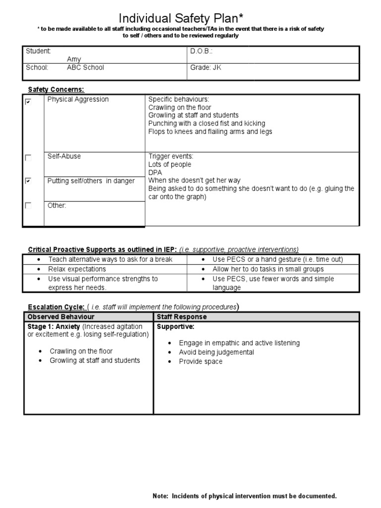 Group CB D Safety Plan Cpi | PDF