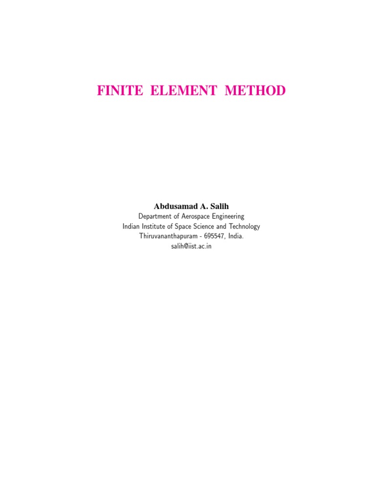 Finite Element Method Explained | PDF | Calculus Of Variations | Finite Element Method