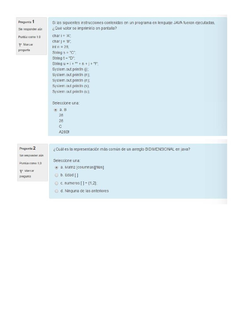 Parcial Final Programación de Computadores | PDF