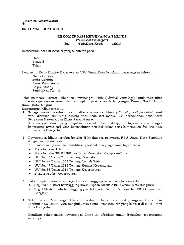 Rekomendasi RKK Perawat Anak | PDF