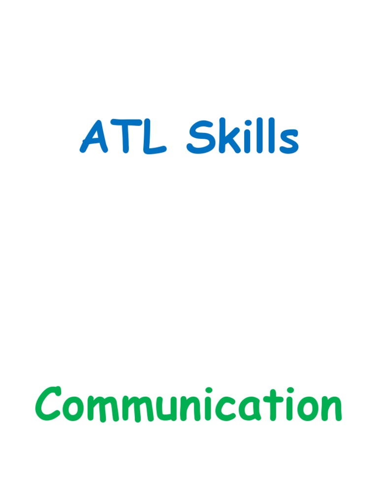 ATL Skills Framework Overview | PDF