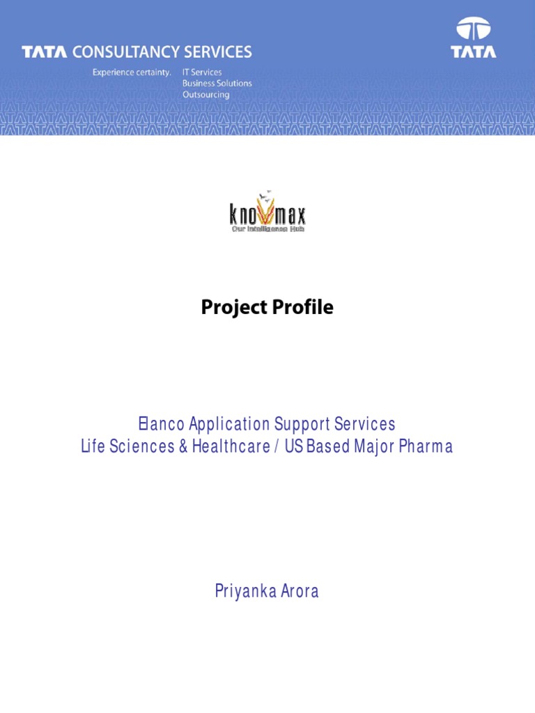 Project Profile - Elanco Application Support Services | PDF ...