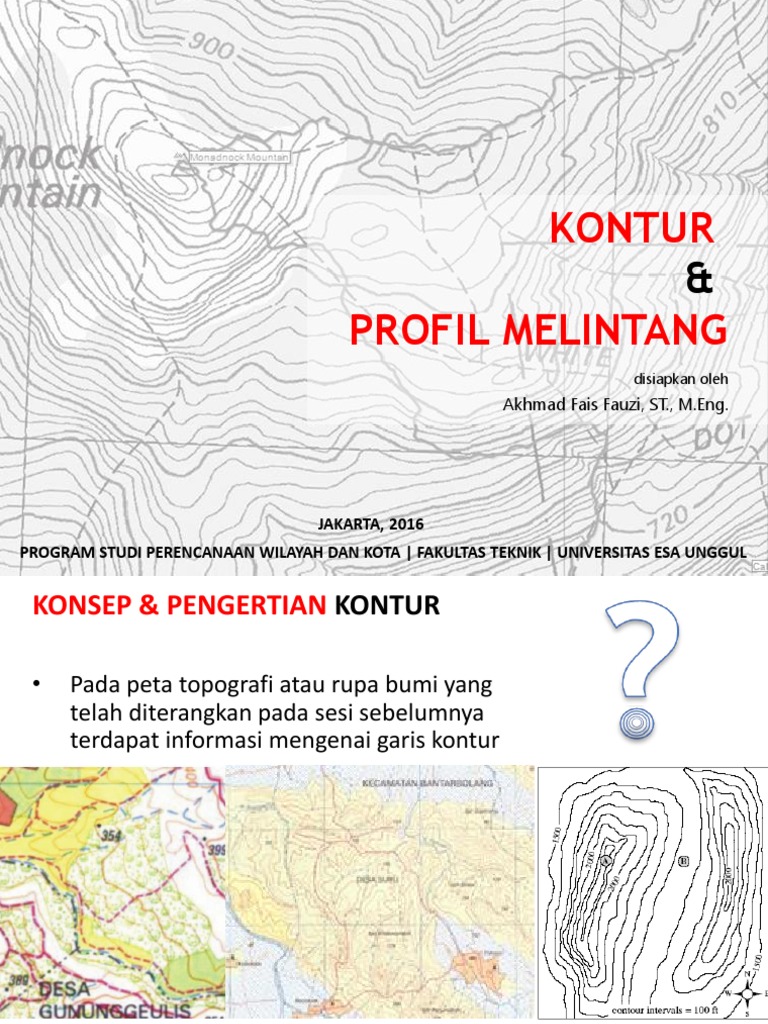 Kontur Dan Penampang Melintang | PDF