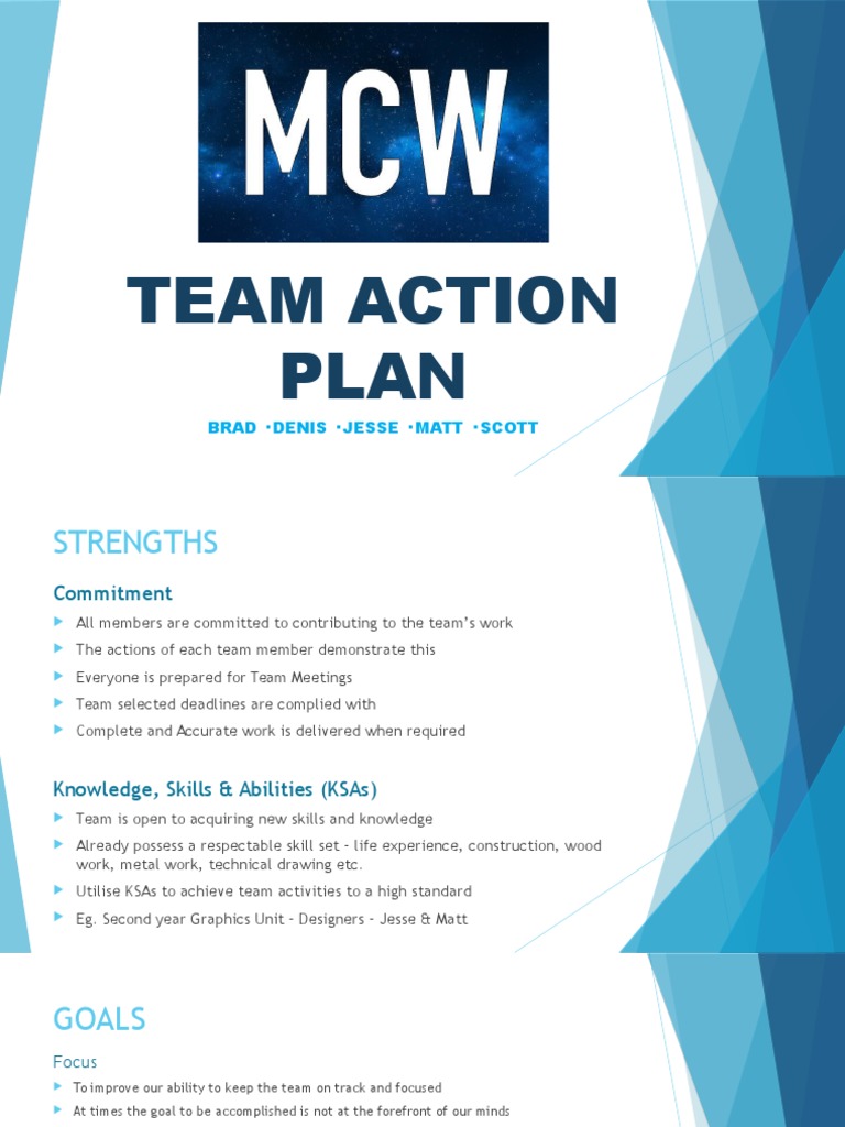 Team Action Plan for Improved Collaboration | PDF | Career & Growth