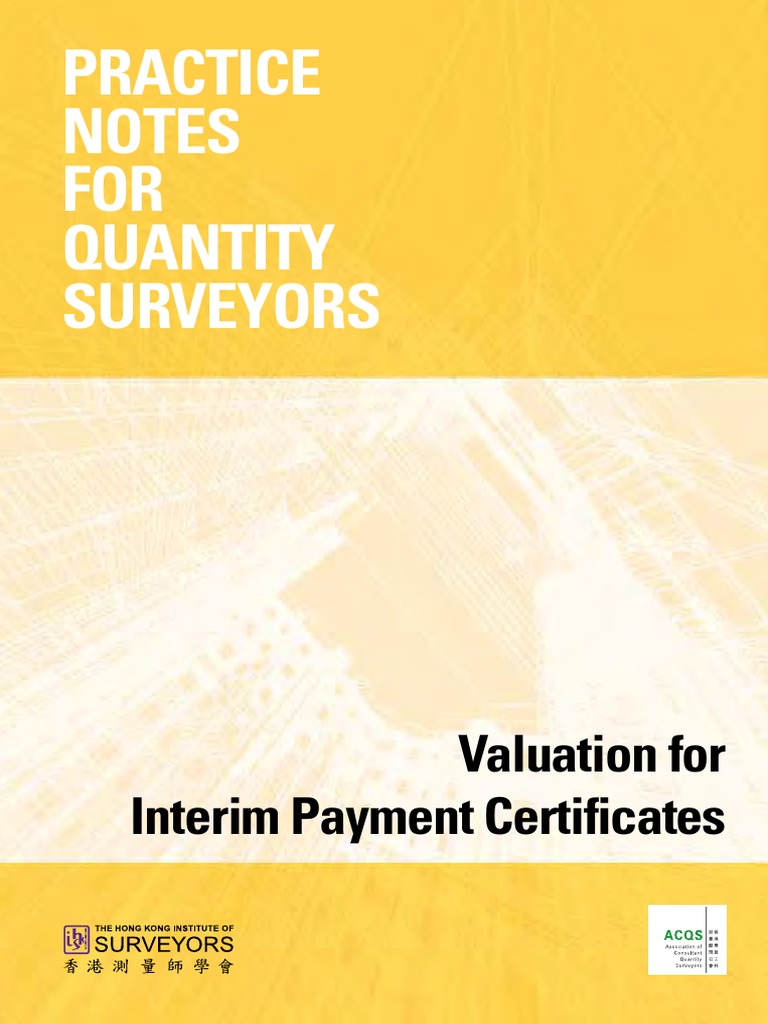 Valuation for Interim Payment Certificates Guide | PDF | Valuation ...