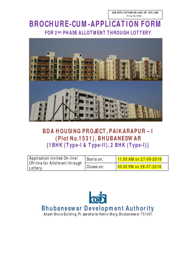 BDA Paikarapur | PDF | Toilet | Lease