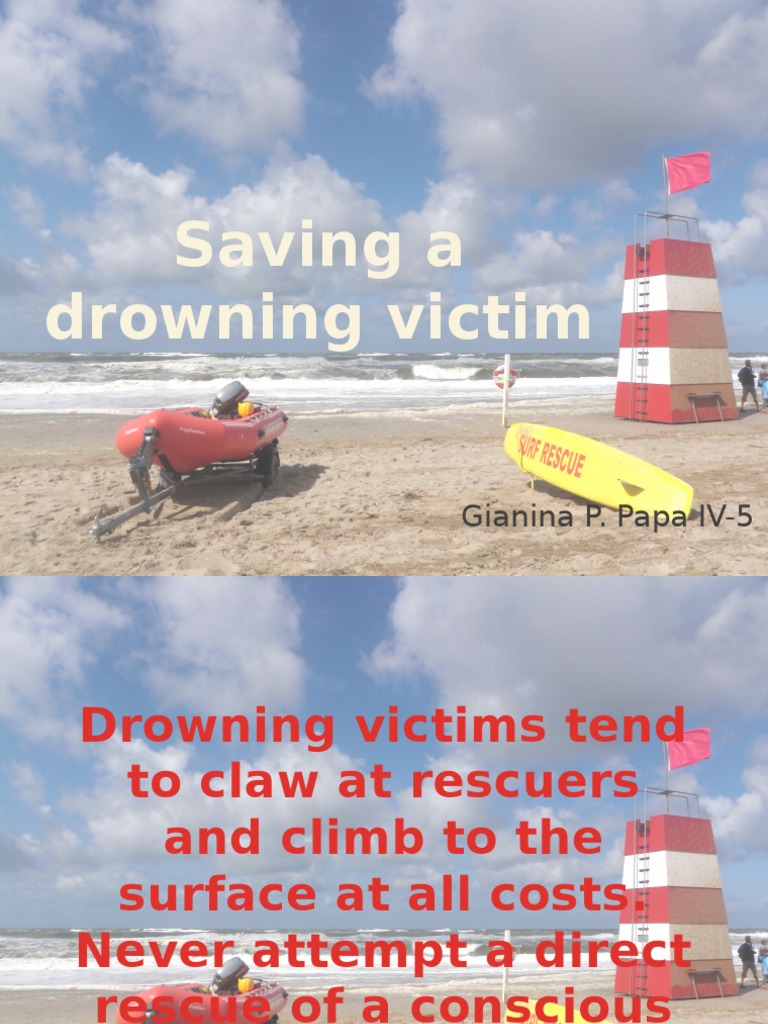 Saving A Drowning Victim | PDF | Water Sports | Diving