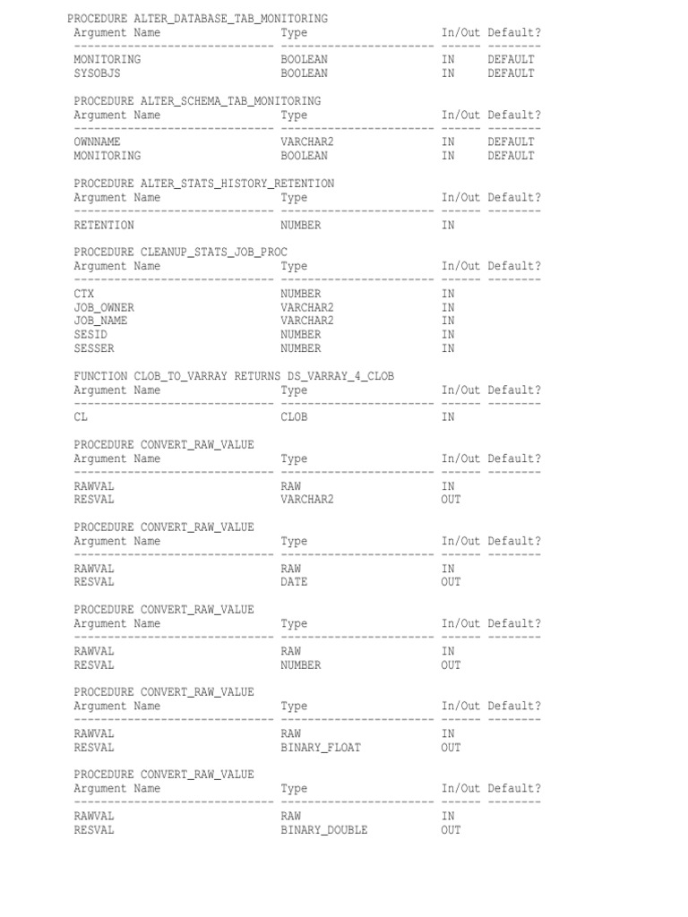 Description of DBMS - STATS Oracle v12 | PDF | Formal Methods | Data Model