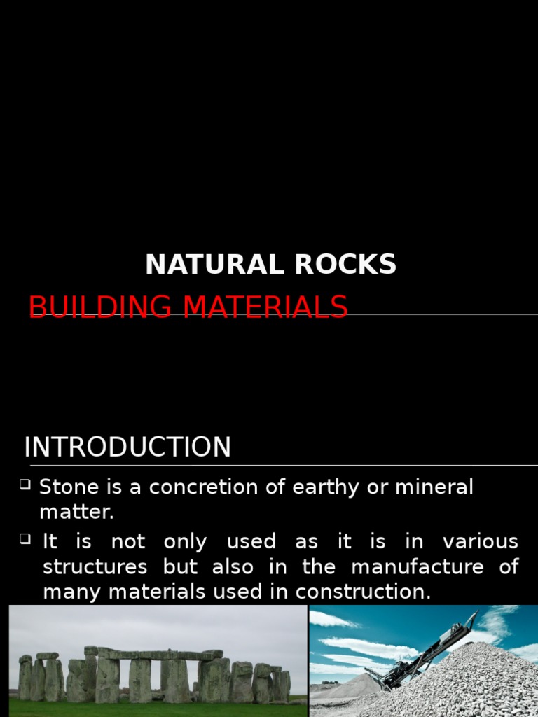 Building Stones | PDF | Rock (Geology) | Minerals