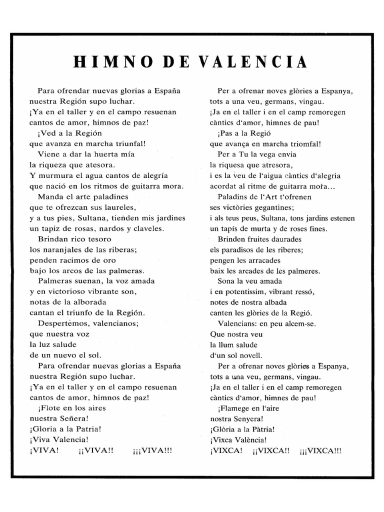 Himno de Valencia | PDF