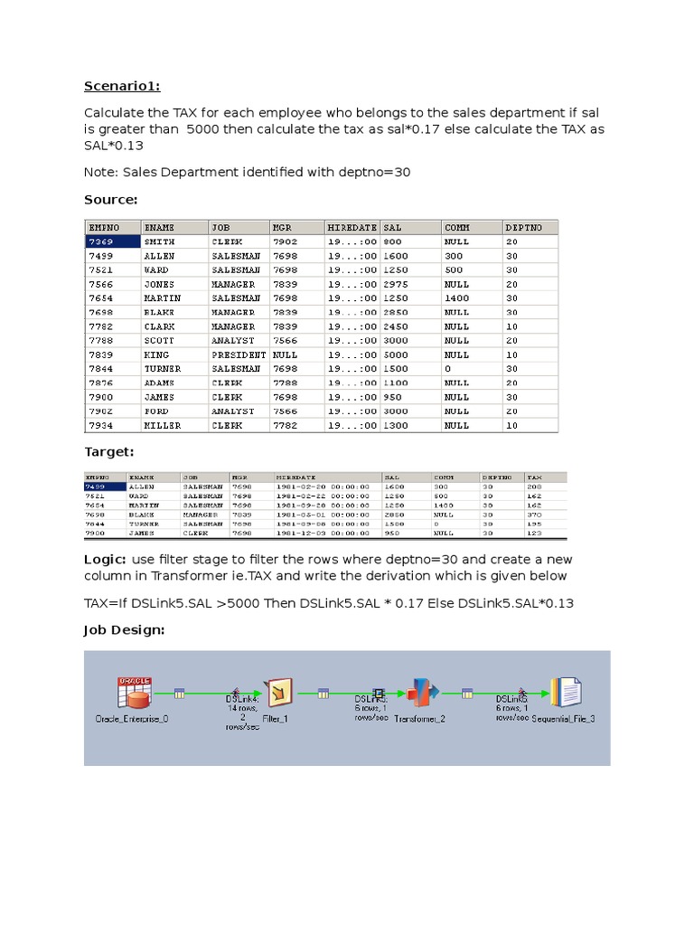 Datastage Scenarios 3 | PDF | Data Management | Databases