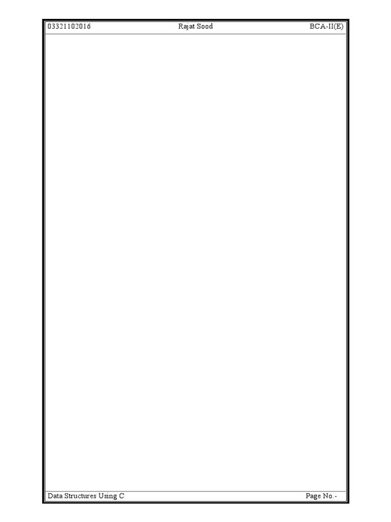 DS Practical File Normal Page | PDF