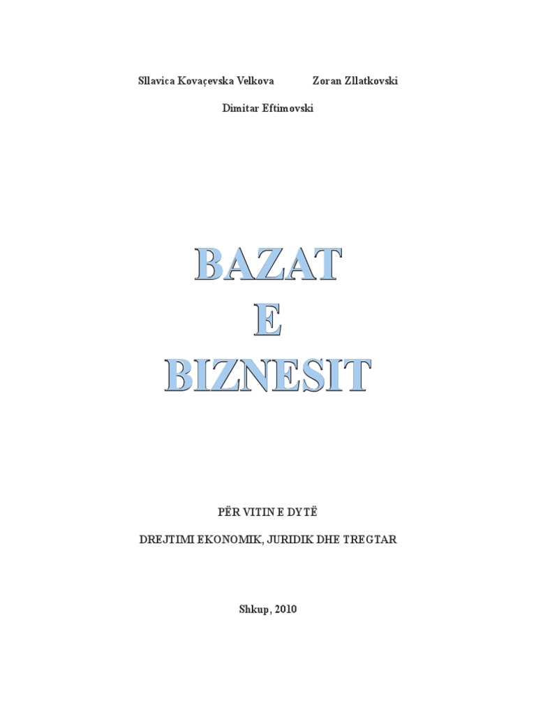 Bazat e Biznesit Viti 2 | PDF