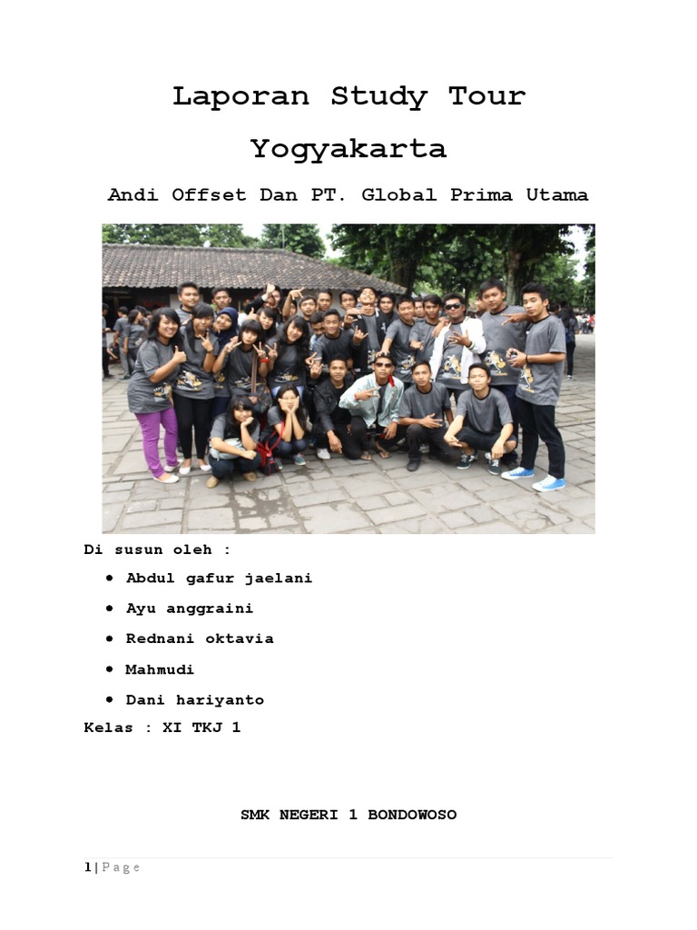 Laporan Study Tour Yogyakarta | PDF