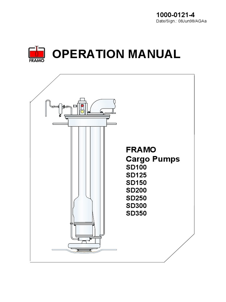 Framo Operation Manual | PDF | Pump | Valve