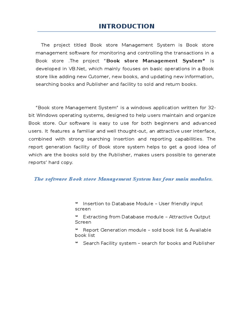 Book Store Management System in | PDF | Databases | Input/Output