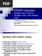 Daftar Singkatan Latin Farmasi | PDF