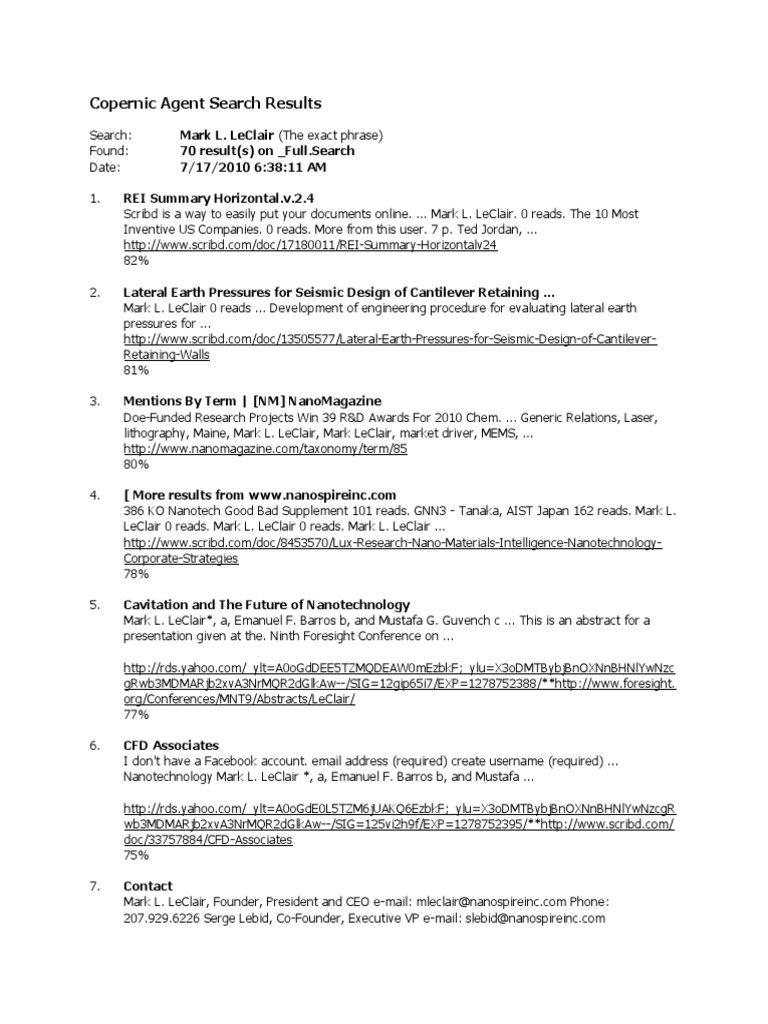Mark L. LeClair | PDF | Photolithography | Materials Science