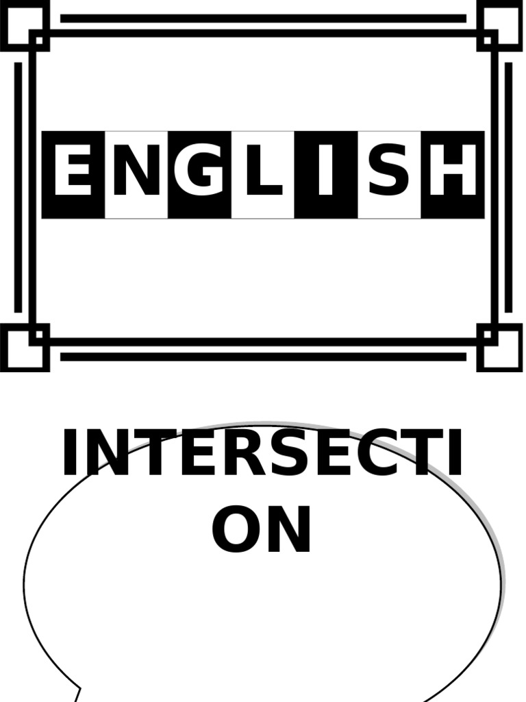 English Intersection | PDF