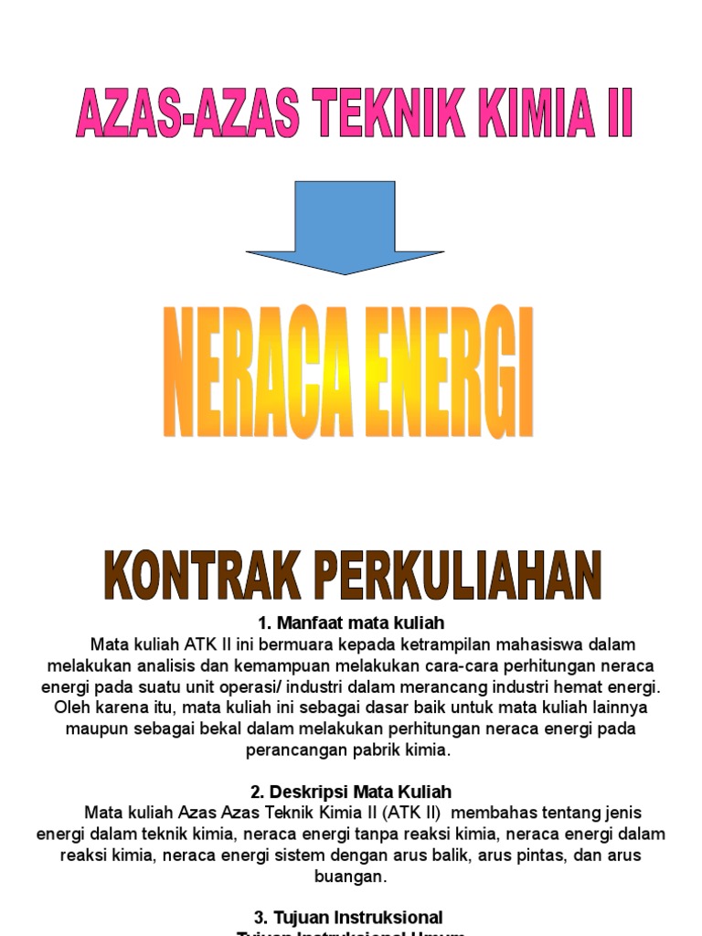 Analisis Neraca Energi Teknik Kimia | PDF | Sains & Matematika