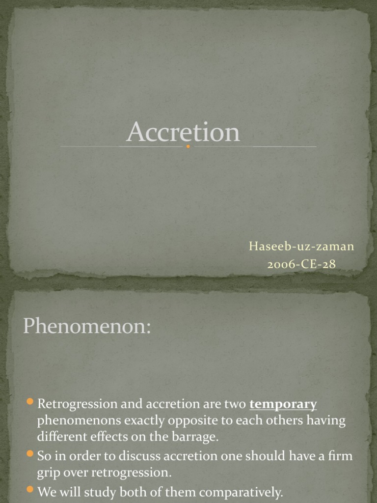 Accretion | PDF | River | Water