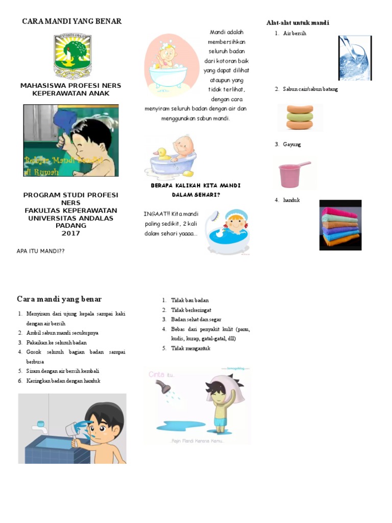 Cara Mandi Yang Benar | PDF
