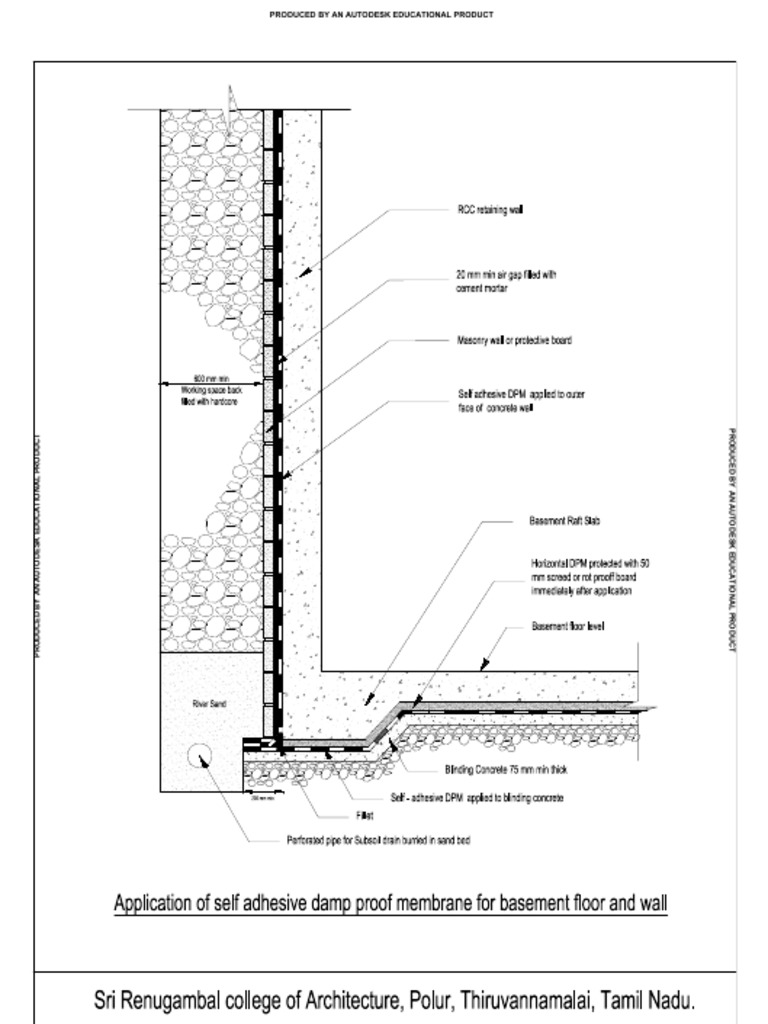 Water Proofing Detail 3 Model Pdf