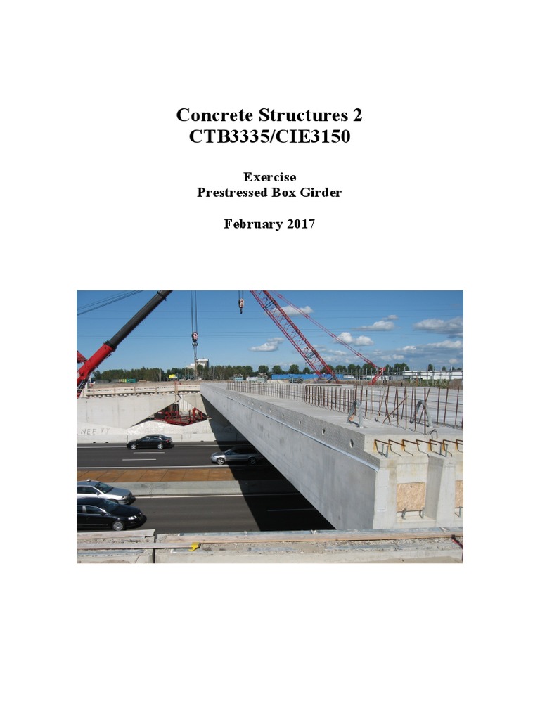 CIE3150 2017 Case Study Beam V 03-2 | PDF | Prestressed Concrete ...