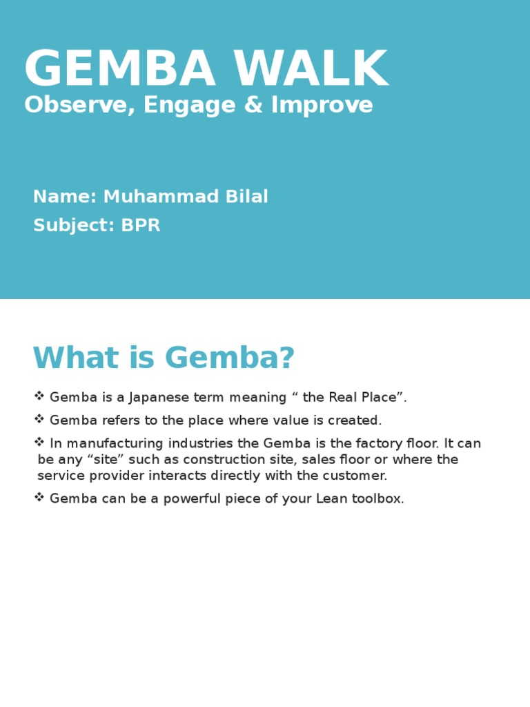 Gemba Walk | PDF