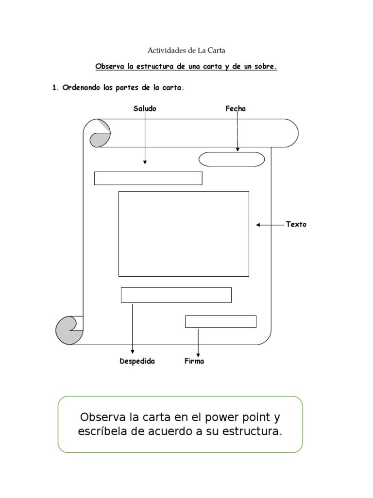 Actividades de La Carta - Docx Marte | PDF