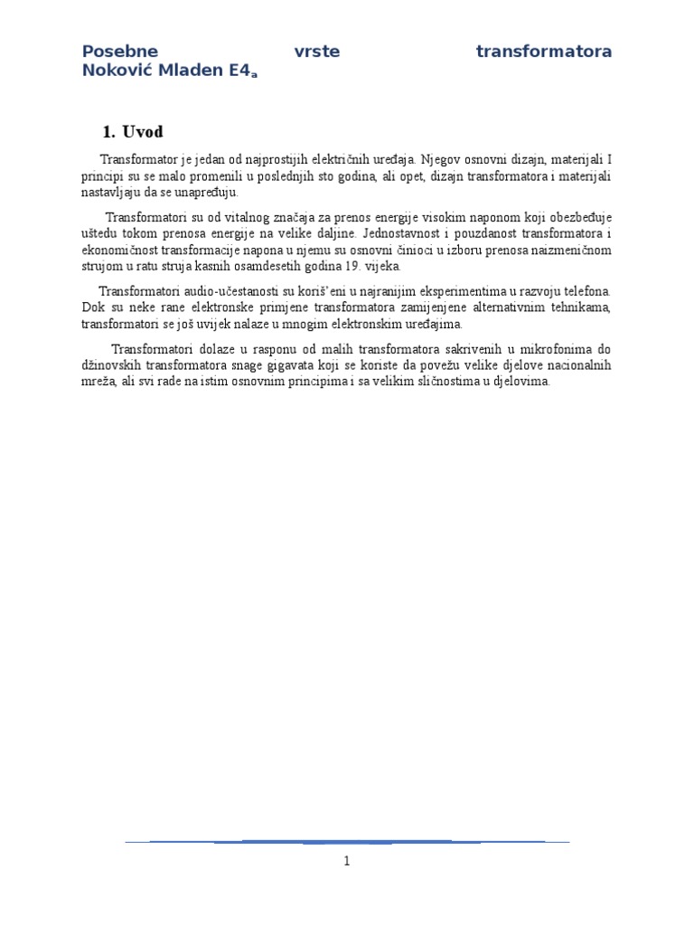 Transformatori | PDF
