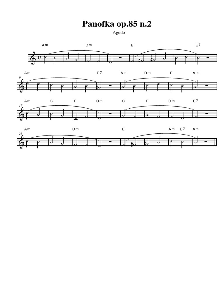 Vocalize Panofka para Voz Aguda | PDF