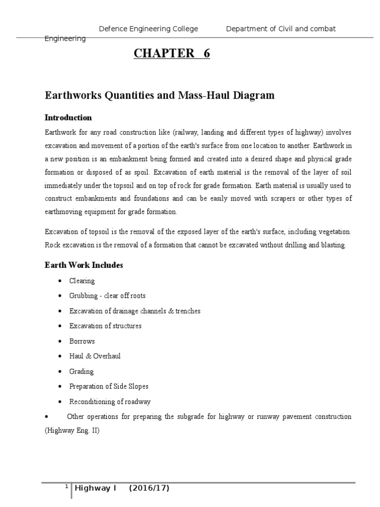 Earthwork Quantities and Calculations | PDF | Road | Soil