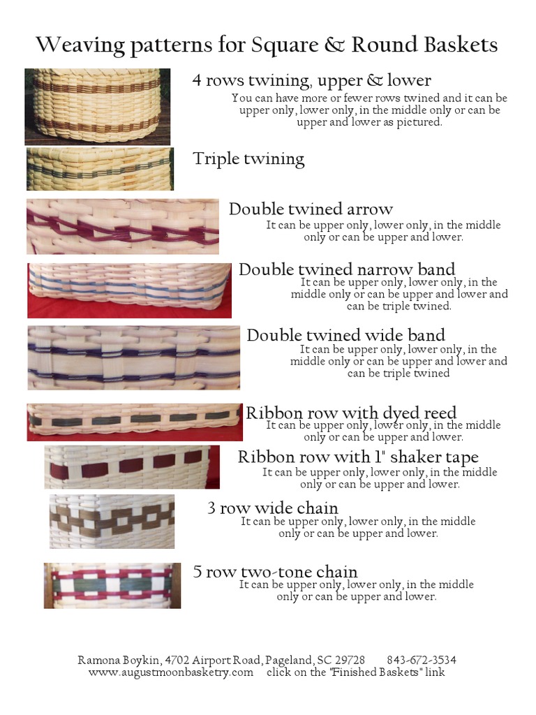 All Weaving Patterns | PDF | Weaving | Art Media