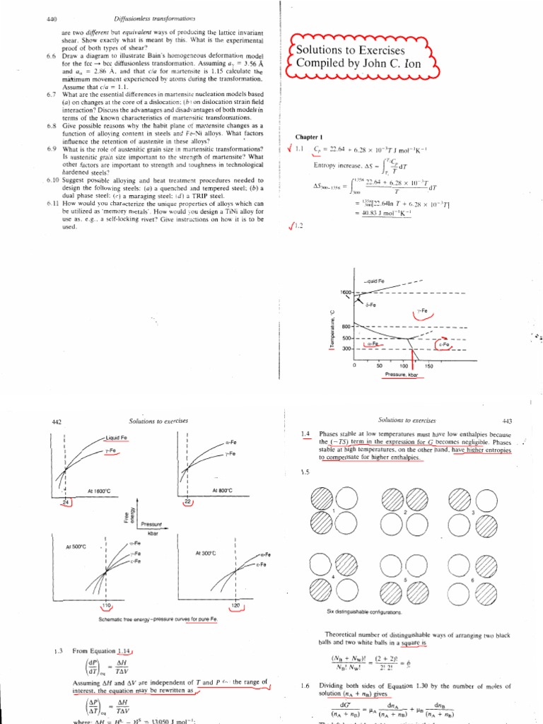 Phase Transformations in Metals and Alloys Solutions PDF | PDF | Steel ...